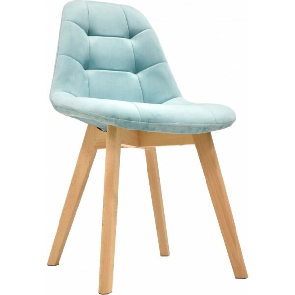 Silla LORENA, madera, tapizada velvet verde agua ️ 50,34€ - 2025